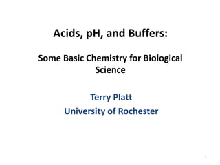 Acids buffers | PPT | Chemistry | Science