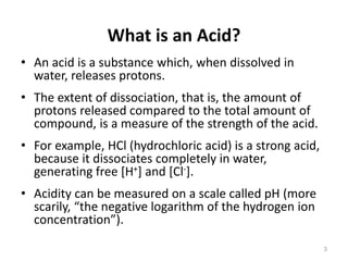 acids, pH and Buffers notes ,ceutics ,chemistry | PPTX