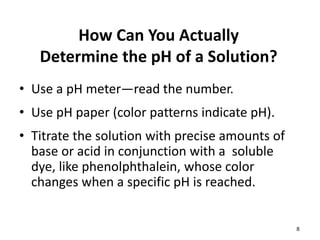 acids, pH and Buffers notes ,ceutics ,chemistry | PPTX