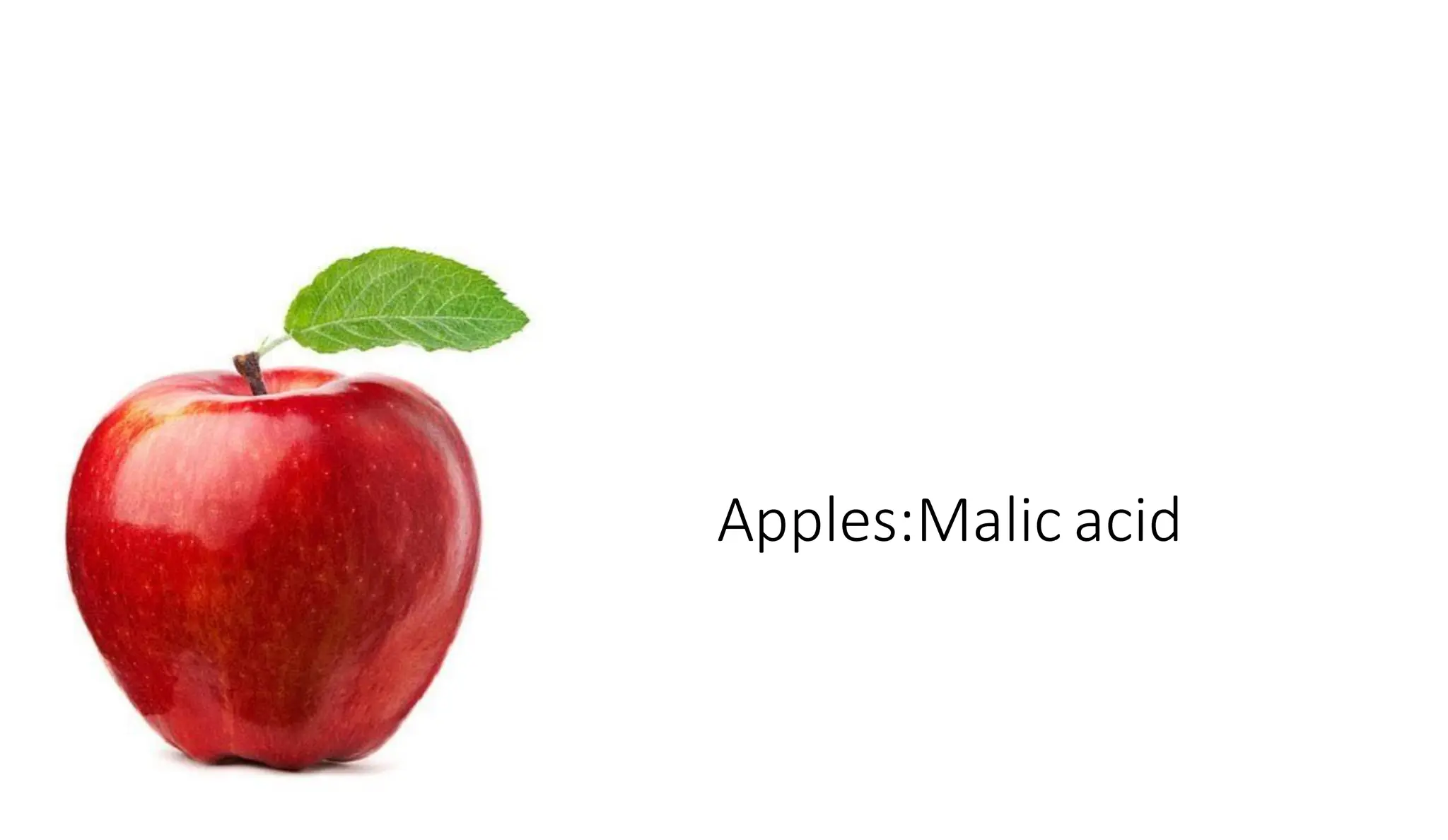 Acids in fruits and vegetables for teach | PPT