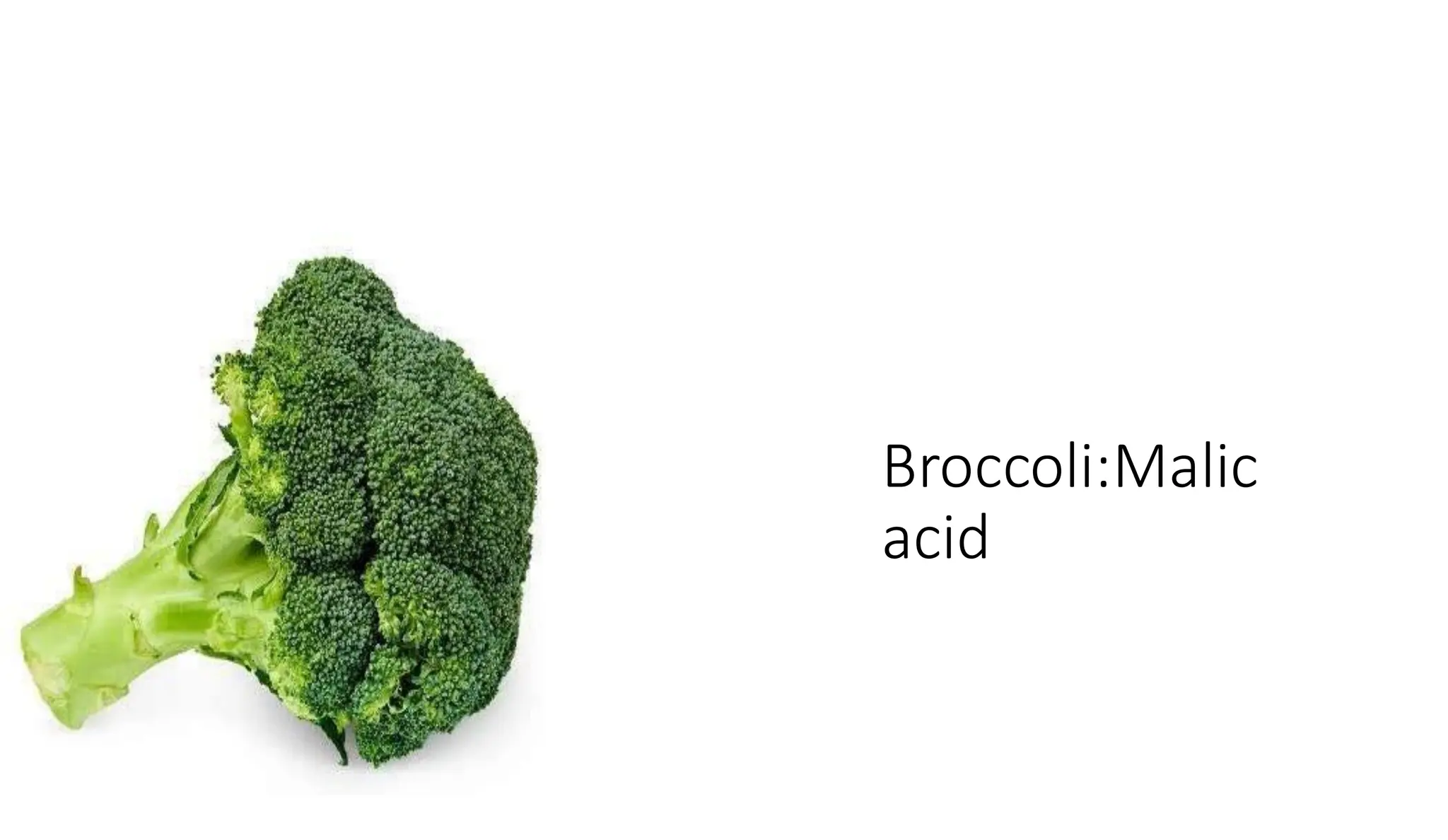 Acids in fruits and vegetables for teach | PPT