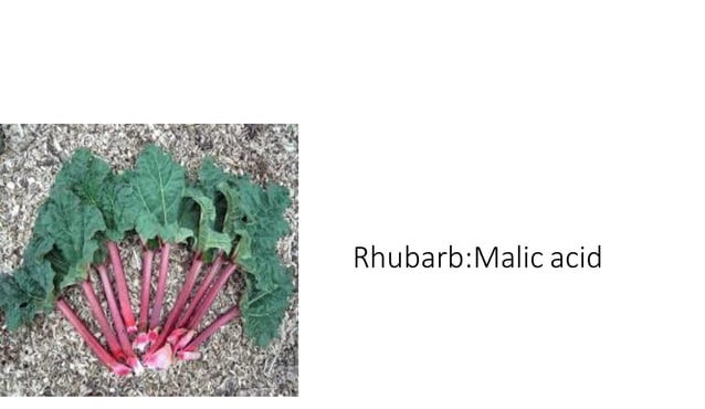 Acids in fruits and vegetables for teach | PPT