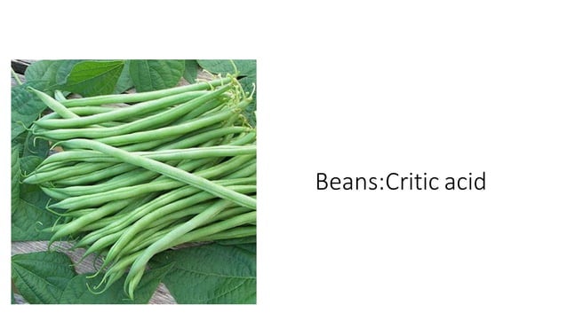 Acids in fruits and vegetables for teach | PPT