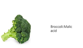 Acids in fruits and vegetables for teach | PDF