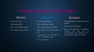 Acid soil and it's reclamation | PPTX