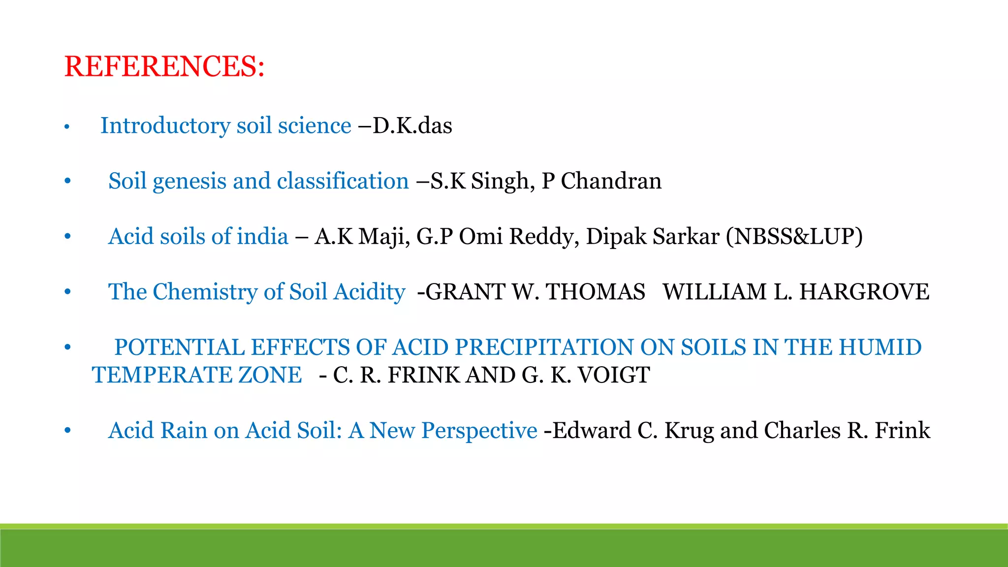 Acid soil formation and classification of acid soil in india | PPTX
