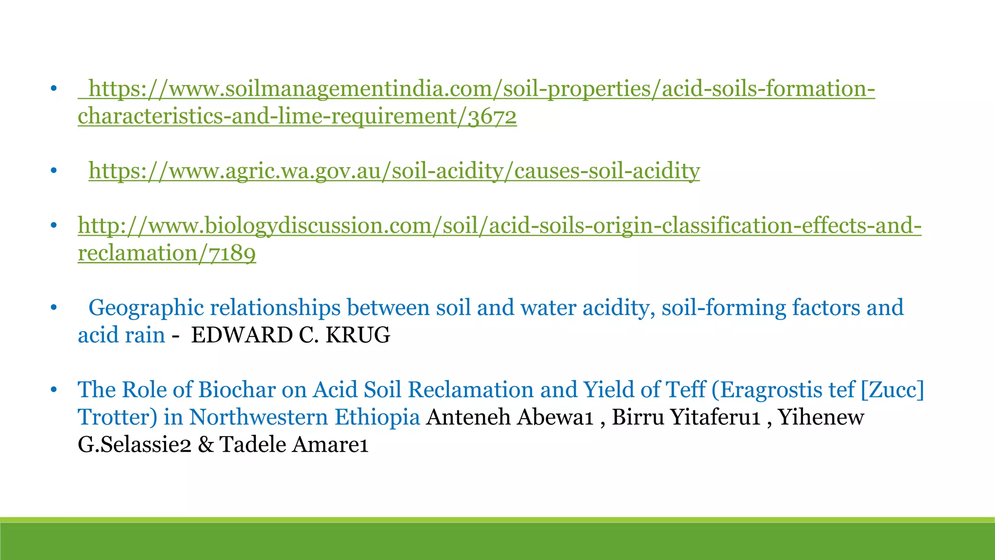 Acid soil formation and classification of acid soil in india | PPTX