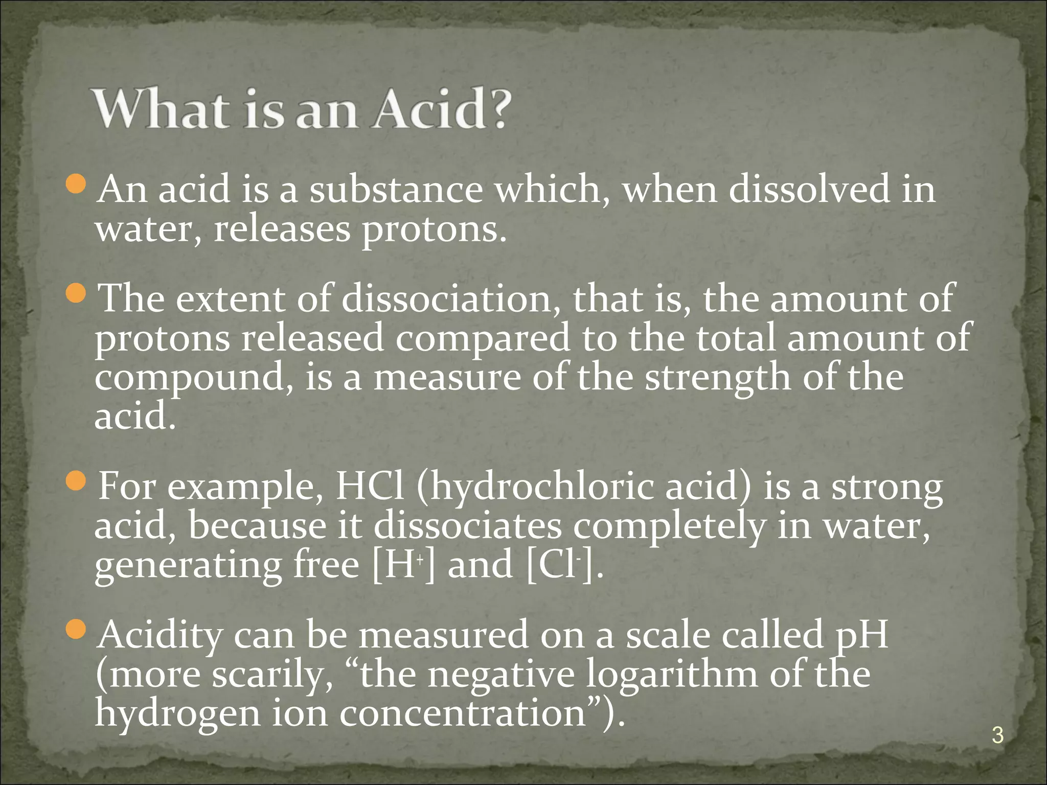Acids, Ph and Buffers | PPT