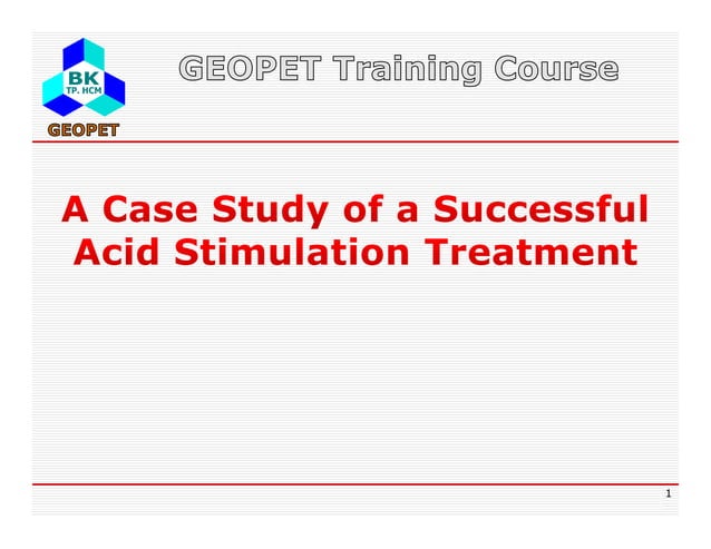 Acid stimulation treatment in oil and gas | PDF
