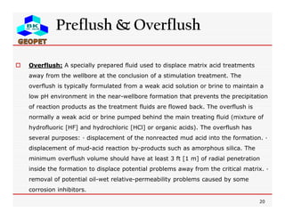 Acid stimulation treatment in oil and gas | PDF