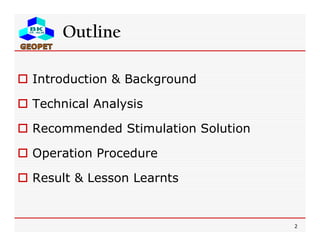 Acid stimulation treatment in oil and gas | PDF