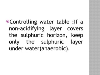 Acid sulphate soils - Types, formation, reactions, and characteristics ...