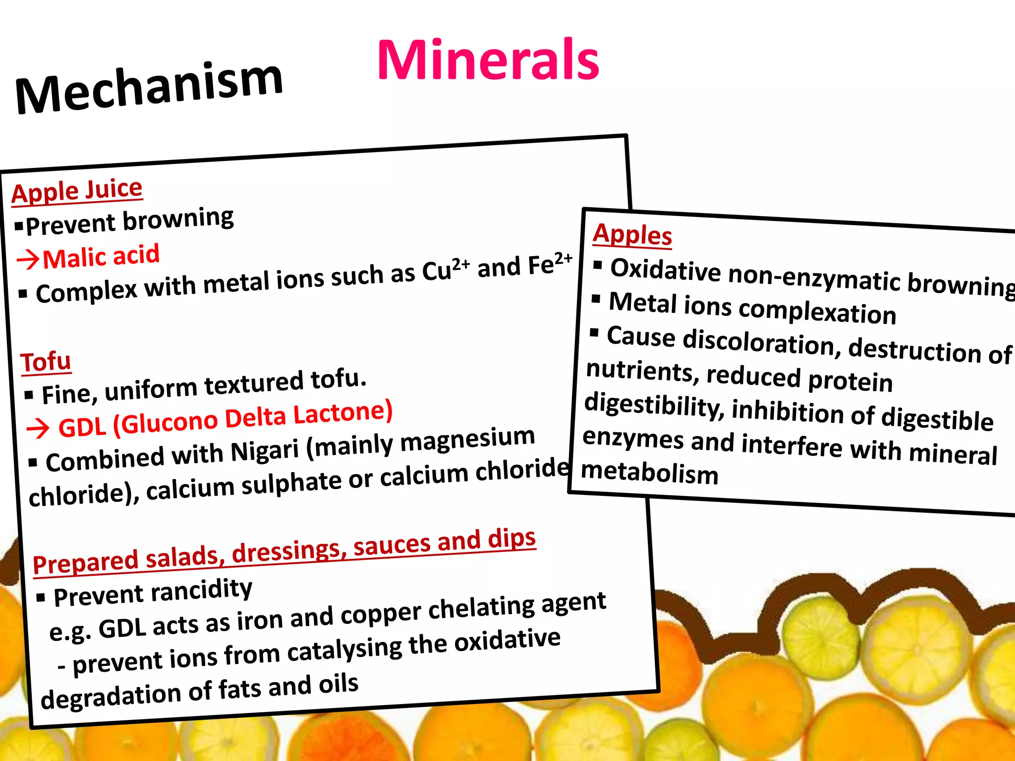 Food Acidulants | PPSX