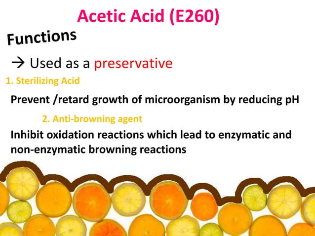 Food Acidulants | PPSX