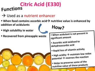 Food Acidulants | PPSX