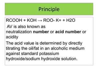 Acid value | PPTX