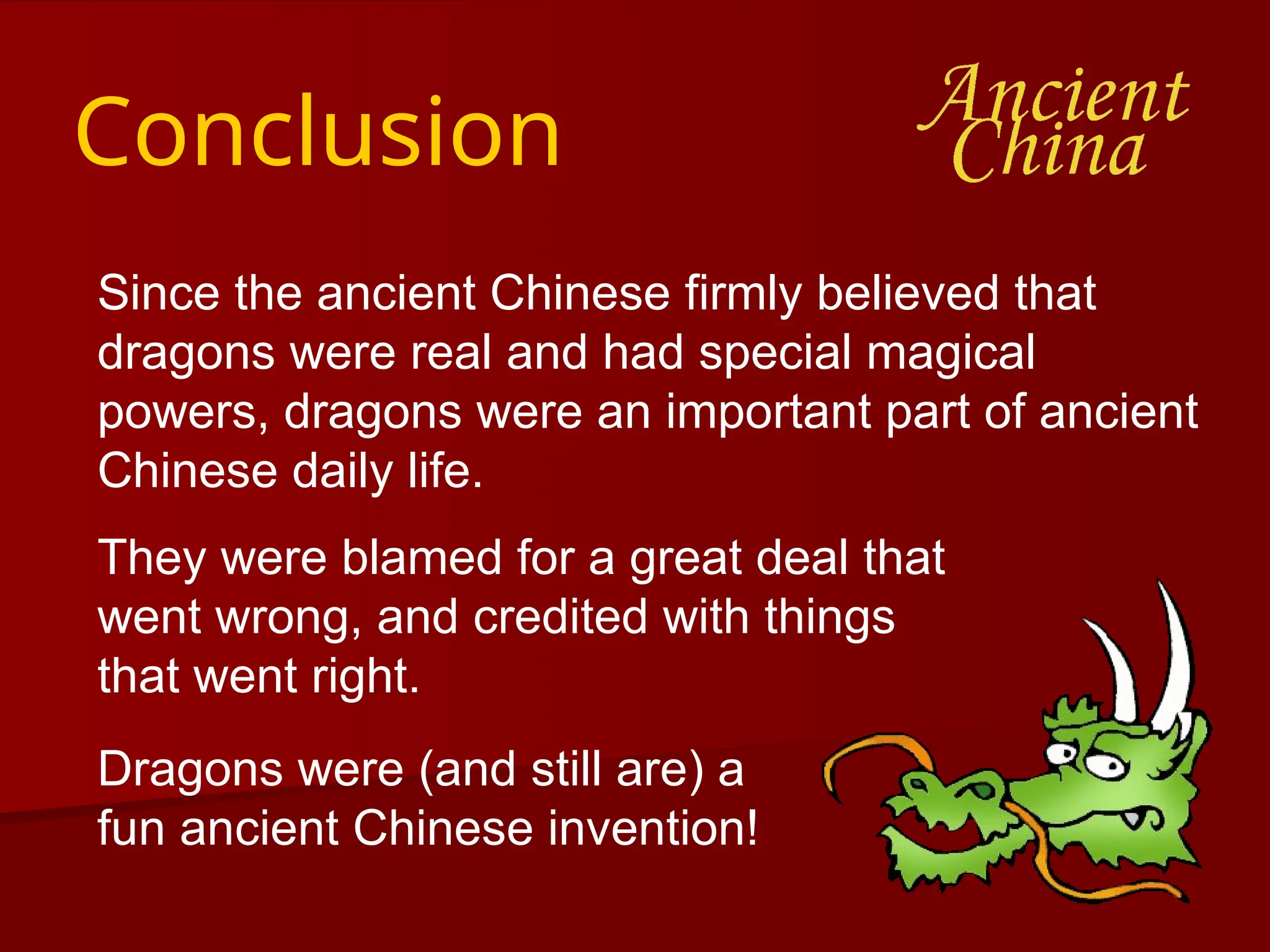 Story of Ancient Dragon during the Human History | PPT