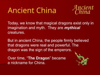 Story of Ancient Dragon during the Human History | PPTX