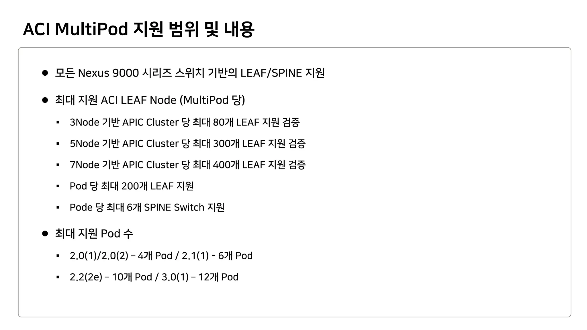 ACI MultiFabric 소개 | PDF