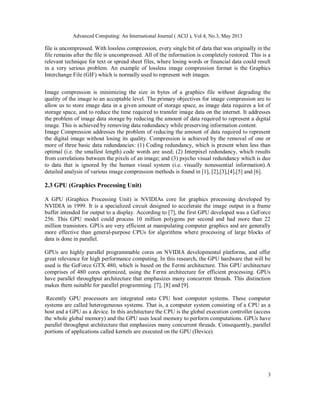 Cuda Based Performance Evaluation Of The Computational Efficiency Of The Dct Image Compression ...