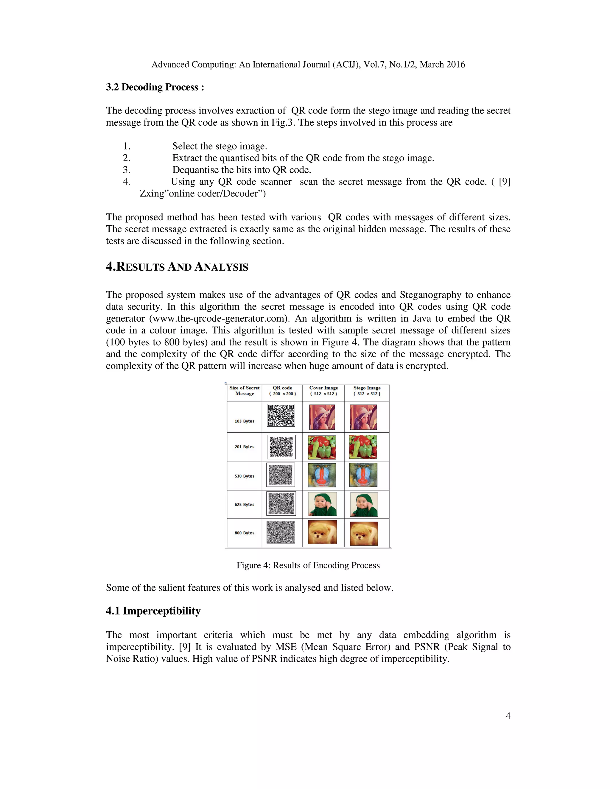DATA SECURITY THROUGH QR CODE ENCRYPTION AND STEGANOGRAPHY | PDF