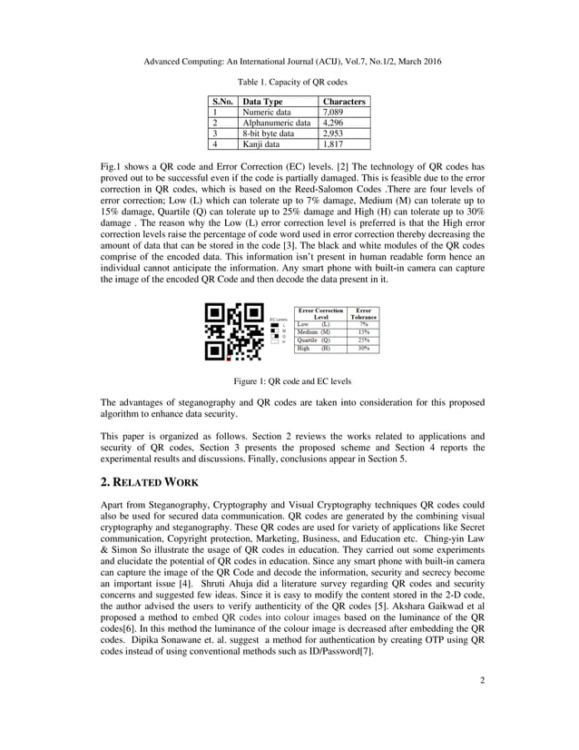 DATA SECURITY THROUGH QR CODE ENCRYPTION AND STEGANOGRAPHY | PDF