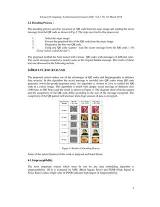 DATA SECURITY THROUGH QR CODE ENCRYPTION AND STEGANOGRAPHY | PDF