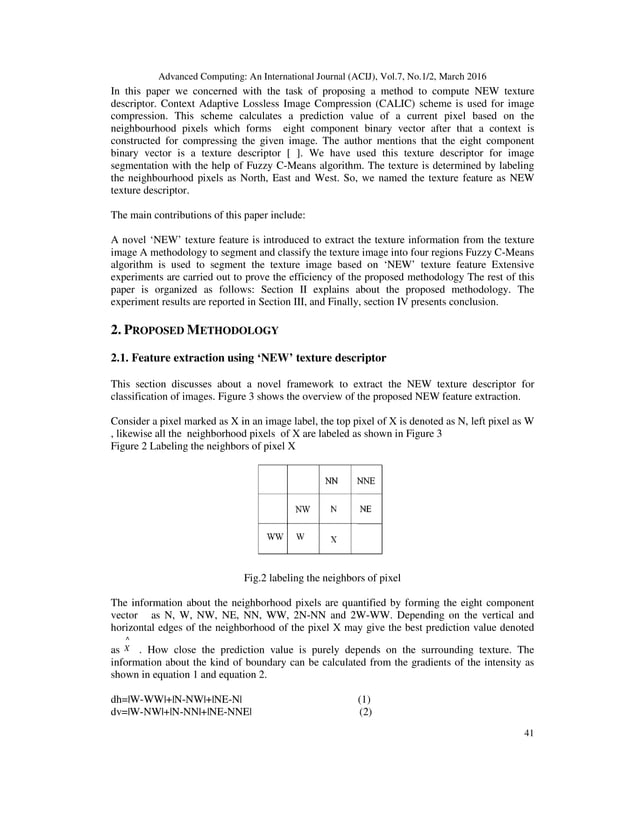 Segmentation Using ‘new Texture Feature Pdf