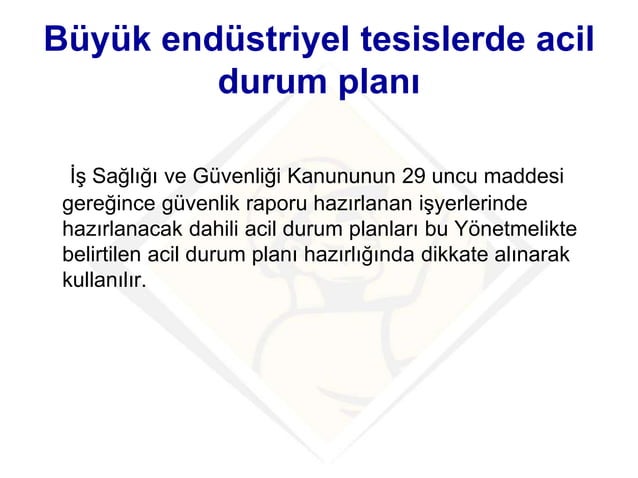 Acil durum planlari | PPT