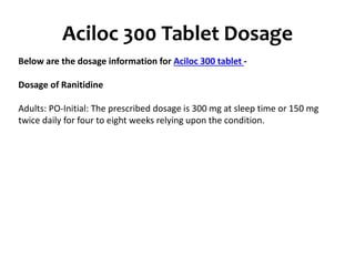 Aciloc 300 tablet | PPT
