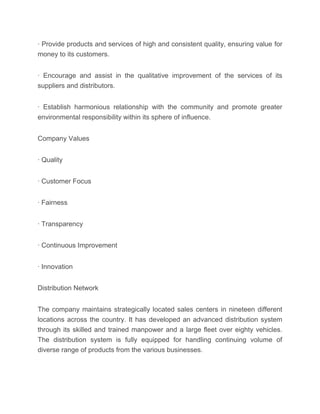 Aci management reporting system of aci | DOCX