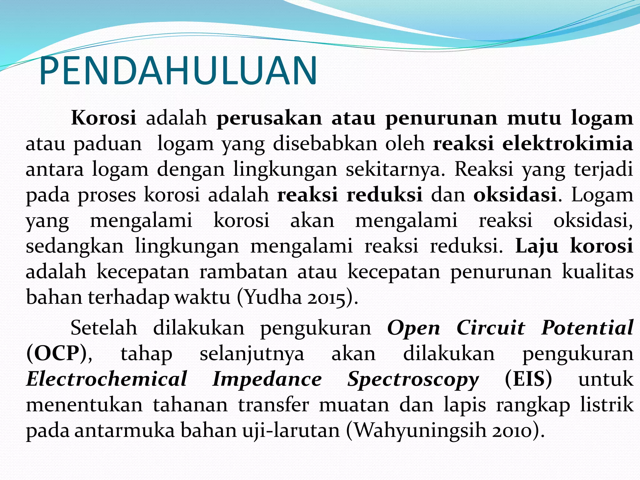 Ac impedance measurement oleh wahyudin | PPTX