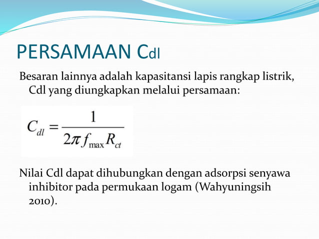 Ac impedance measurement oleh wahyudin | PPTX