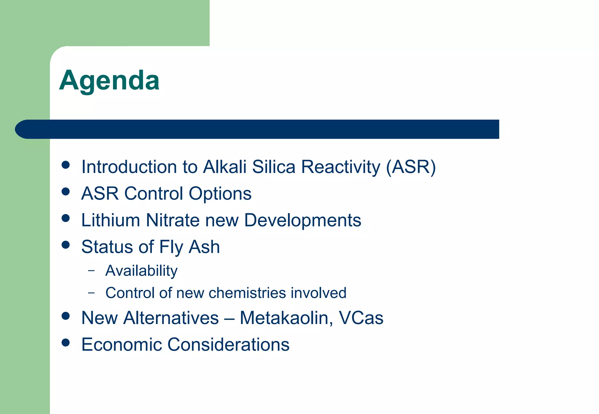 New ASR in concrete Control Strategies | PPT