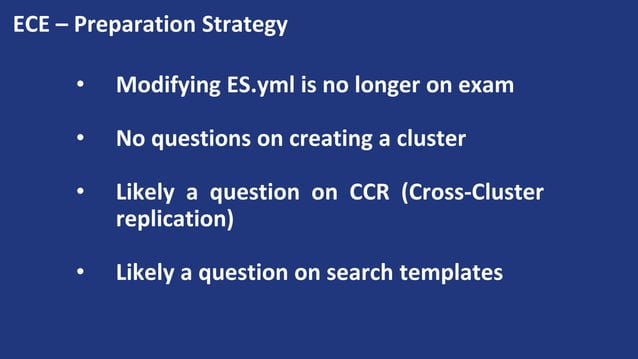 Acing the Elastic Certified Engineer Exam | PPTX | Computing ...