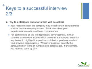 Acing the Interview | PPTX