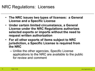 ACI Nuclear Export Control Slides | PPT | Business | Business and Finance