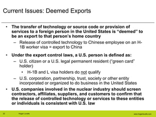 ACI Nuclear Export Control Slides | PPT | Business | Business and Finance