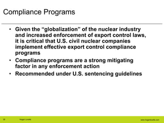 ACI Nuclear Export Control Slides | PPT | Business | Business and Finance