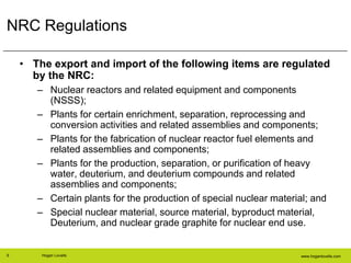 ACI Nuclear Export Control Slides | PPT | Business | Business and Finance