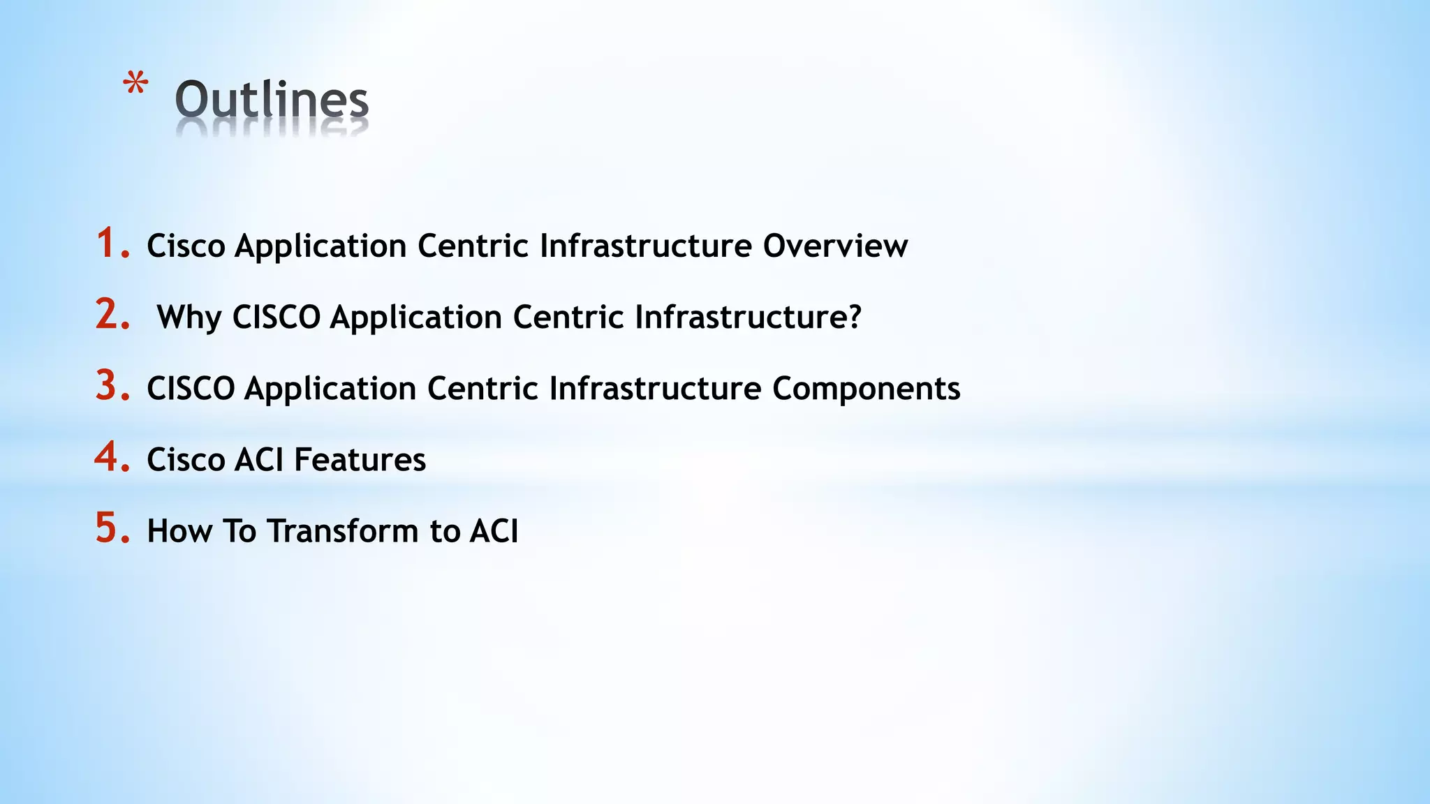 Cisco Application Centric Infrastructure | PPTX