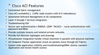 Cisco Application Centric Infrastructure | PPTX