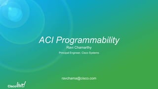 Aci programmability | PPTX