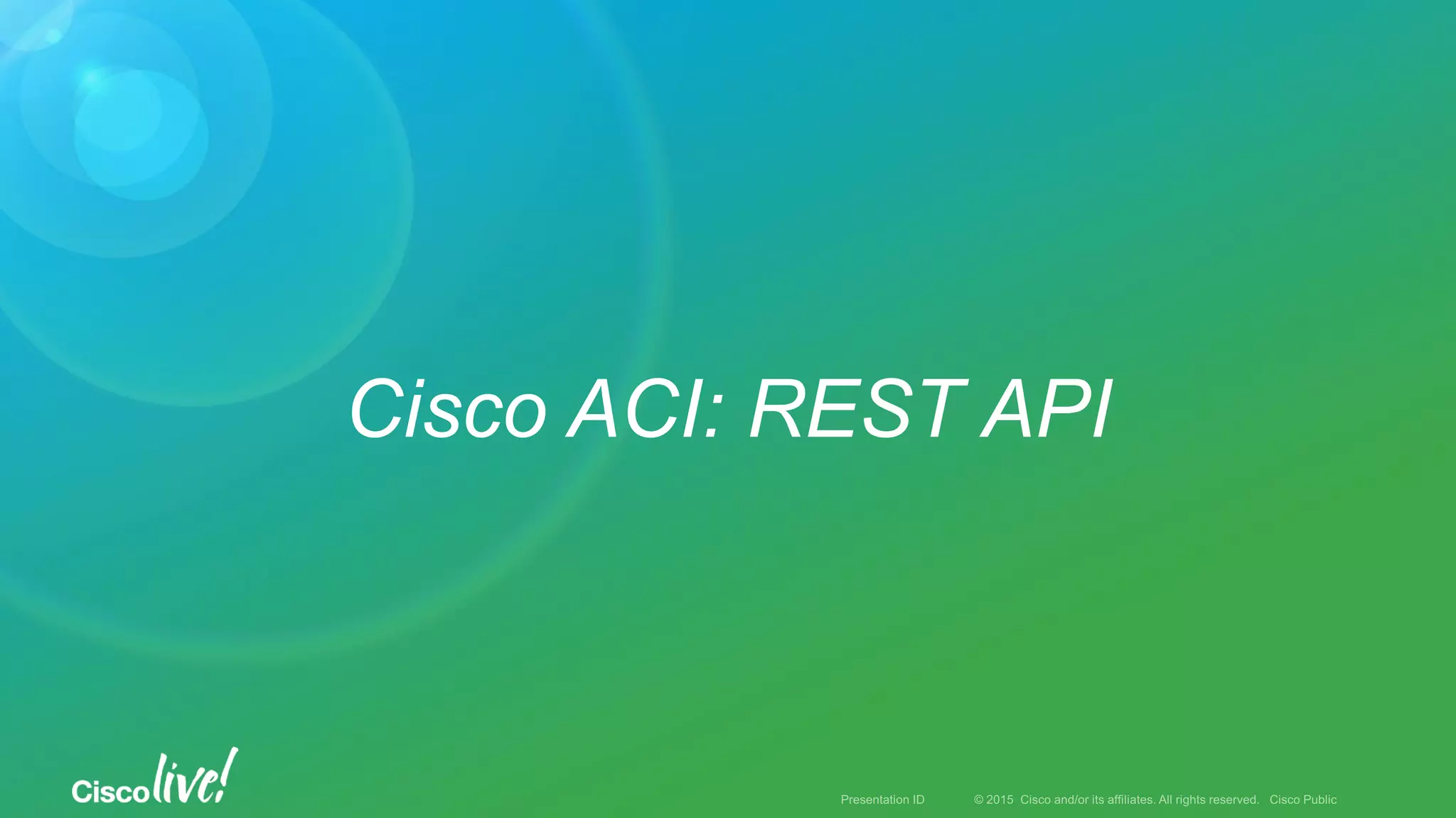 Introduction to ACI APIs | PDF