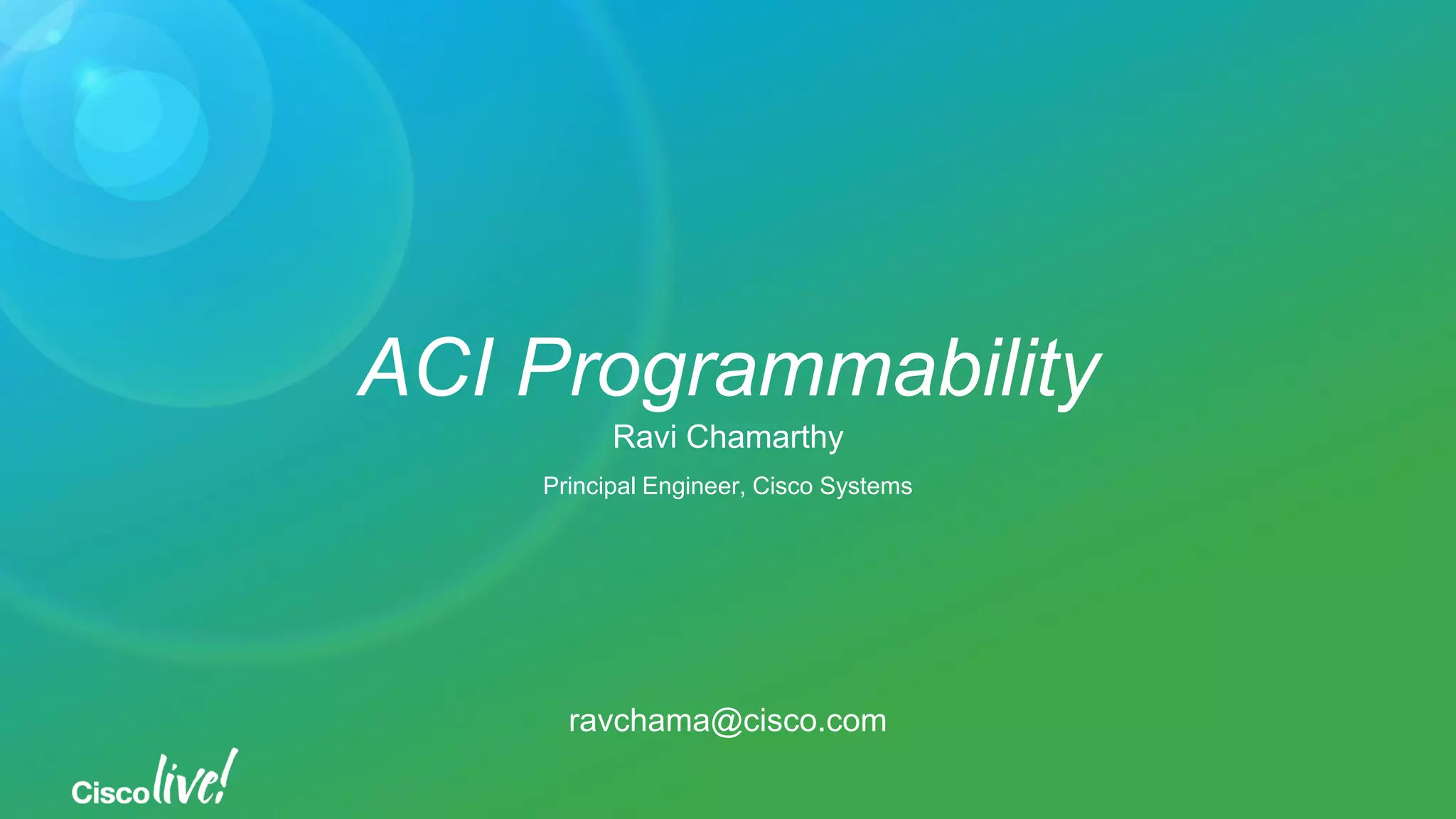 Introduction to ACI APIs | PDF