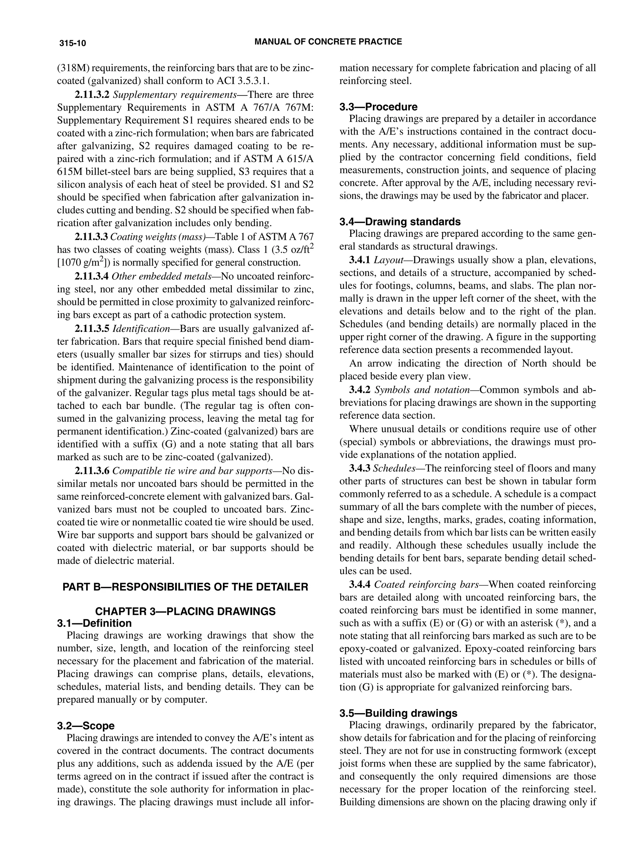 Aci reinf details aci 315-99 | PDF