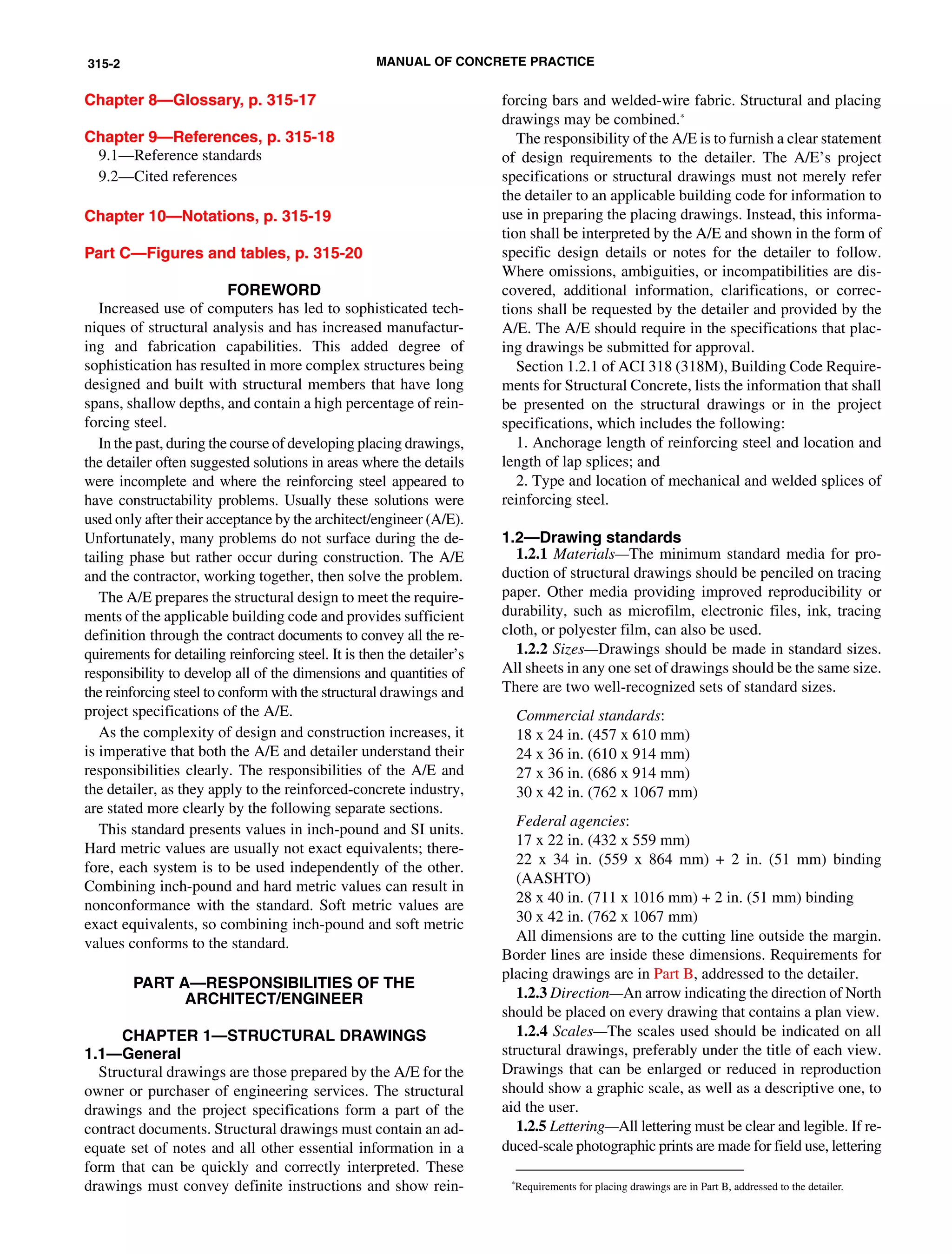 Aci reinf details aci 315-99 | PDF