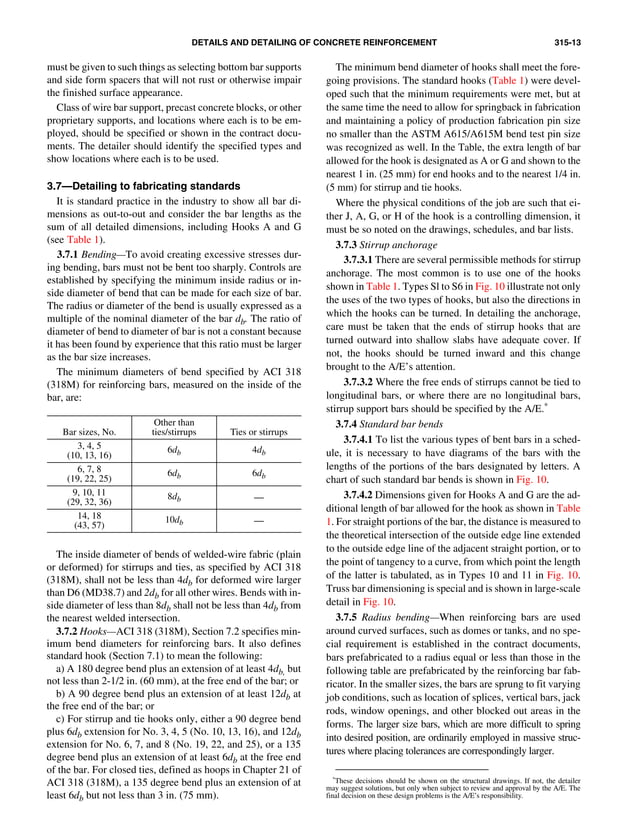 Aci reinf details aci 315-99 | PDF | Civil Engineering Industry ...