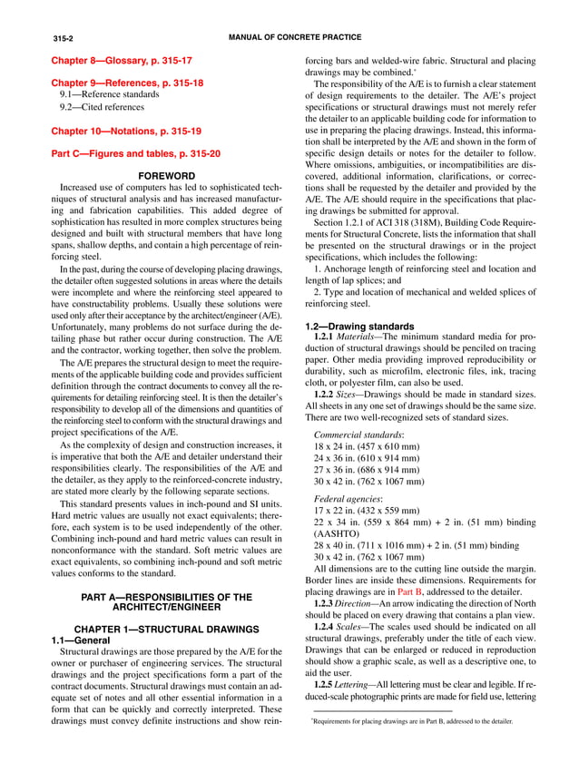 Aci reinf details aci 315-99 | PDF | Civil Engineering Industry ...