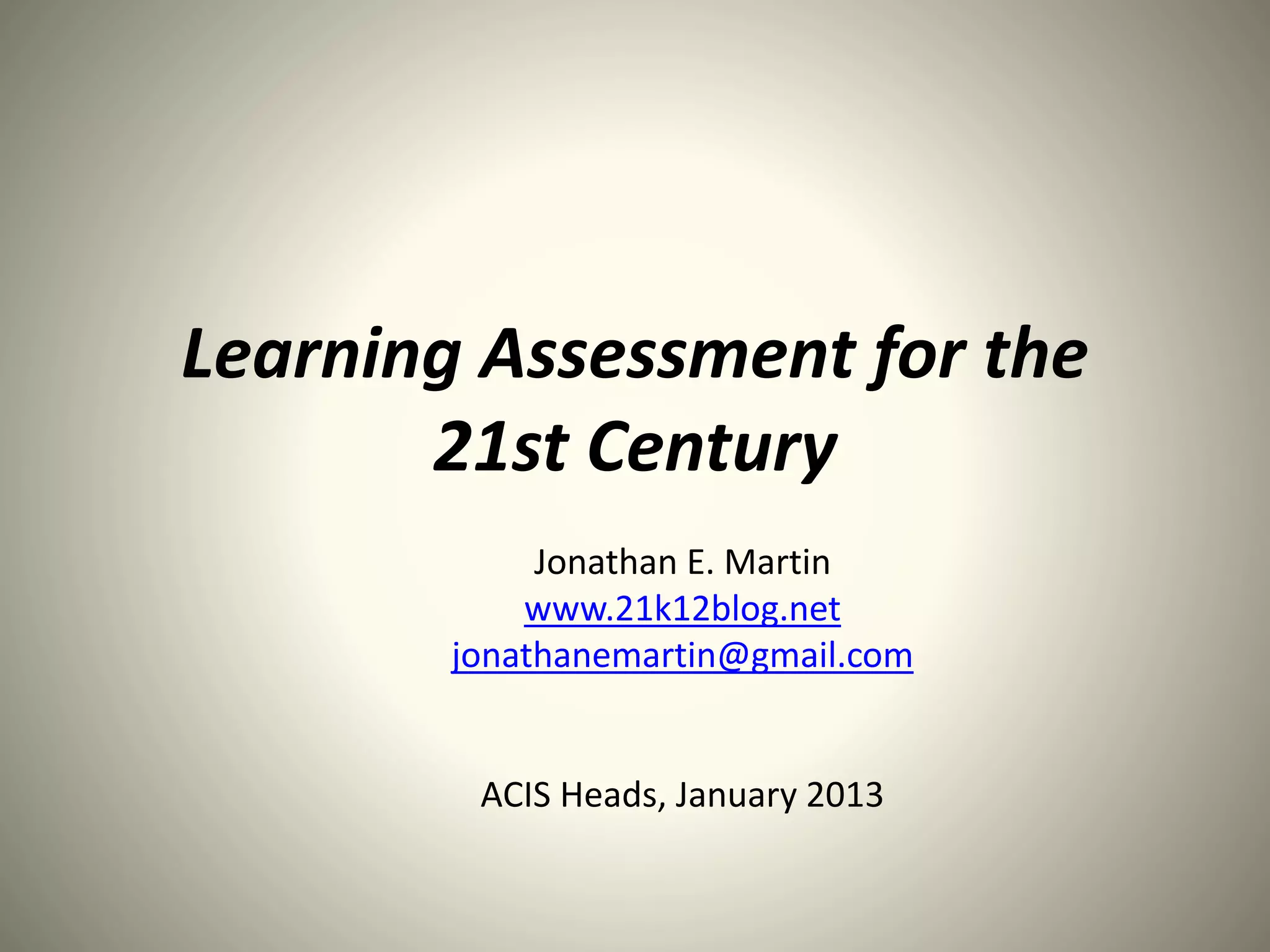 Acis assessment presentation for posting | PPT